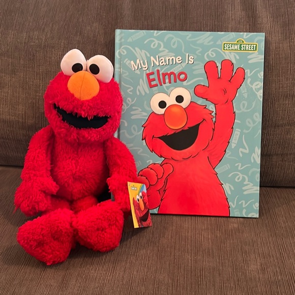 Sesame Street | Toys | Sesame Street Elmo Book Plushie Bundle | Poshmark